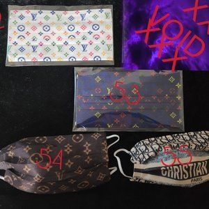 Accessories | 4 Pack Custom Print Disposable Face Masks | Poshmark